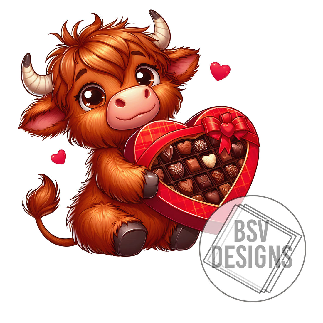 Candy Box Highland Cow – Bright Side Vinyl