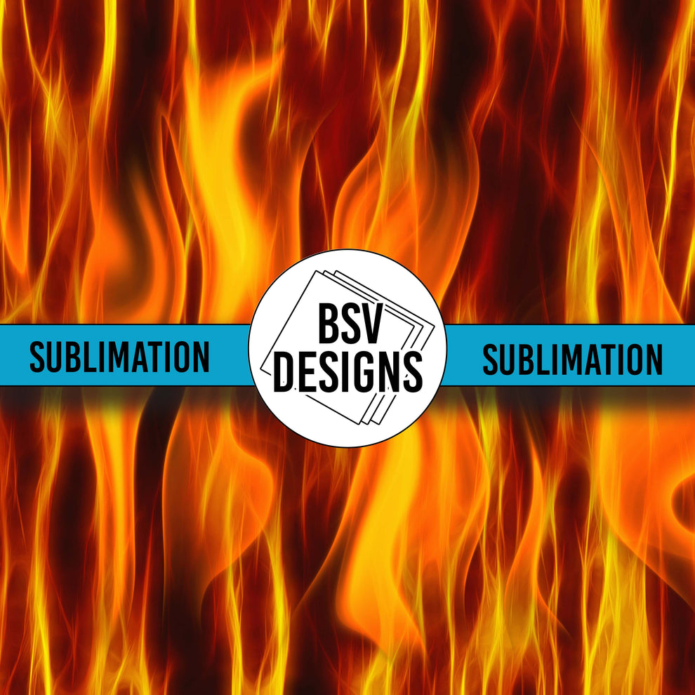 Fire Flame Sublimation Sheet – Bright Side Vinyl